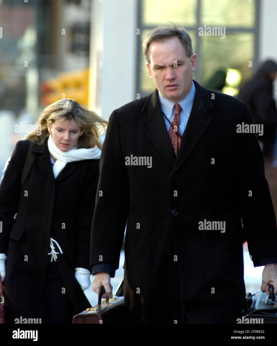 Special Prosecutor Patrick Fitzgerald, right, and an unidentified ...