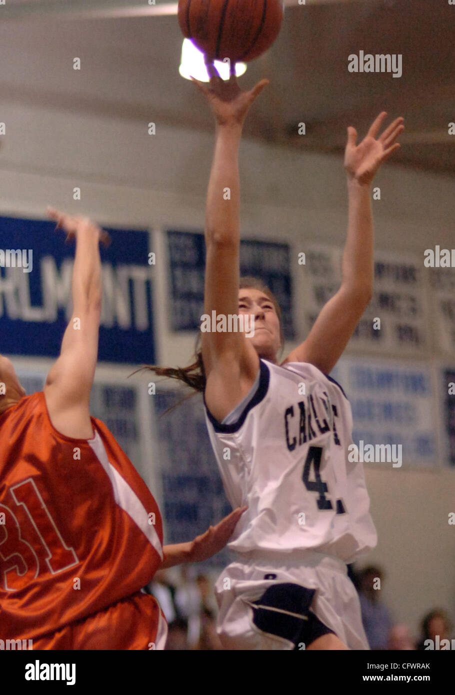 Carlmont High School athlete Colleen Garrett makes the shot during ...