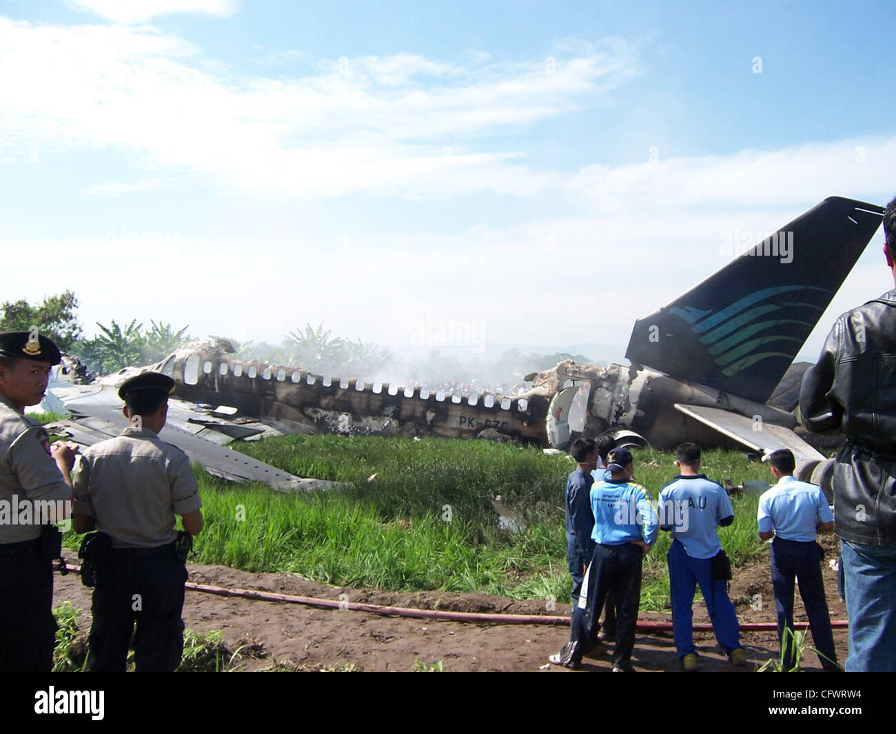 March 7, 2007 Jogyakarta, Indonesia Garuda Airline Flight GA200 from ...