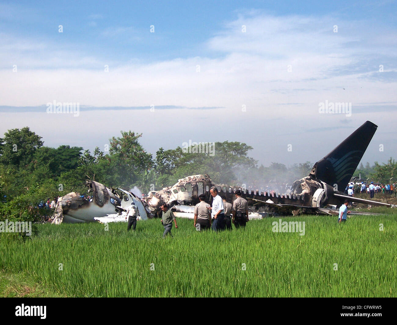 March 7, 2007 Jogyakarta, Indonesia Garuda Airline Flight GA200 from ...