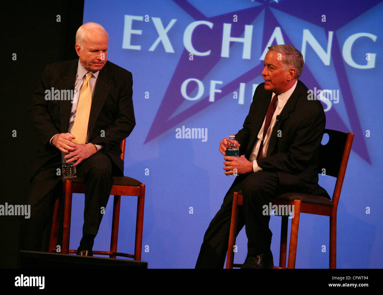 Mar 08, 2007; New York, NY, USA; Senator JOHN MCCAIN and WALTER ...