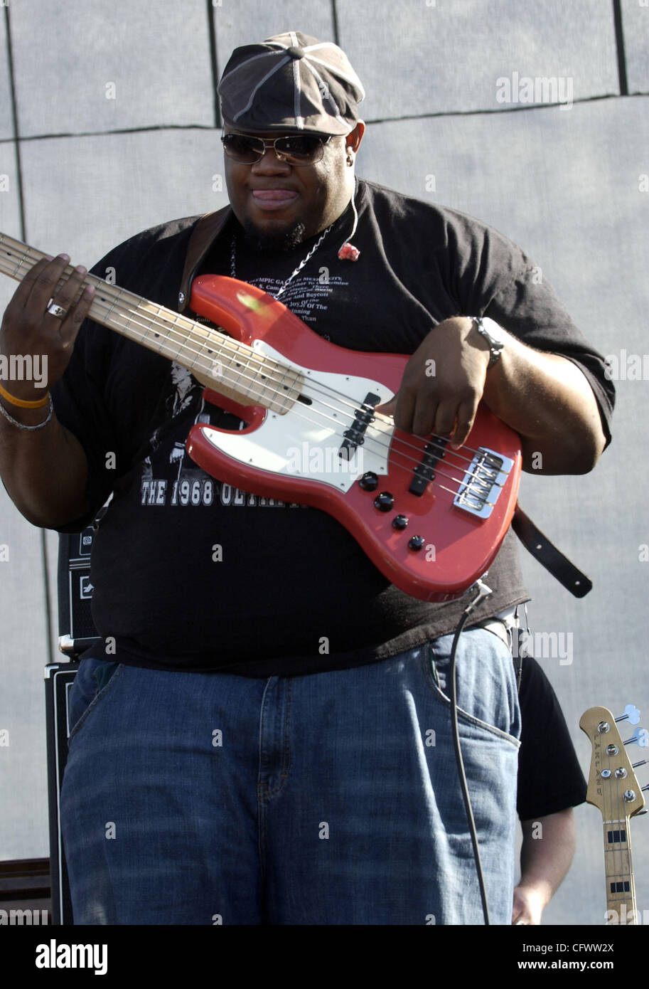 Mar. 9, 2007; Sunrise, FL., USA; Bass Guitarist CHRIS CHEW of the band ...