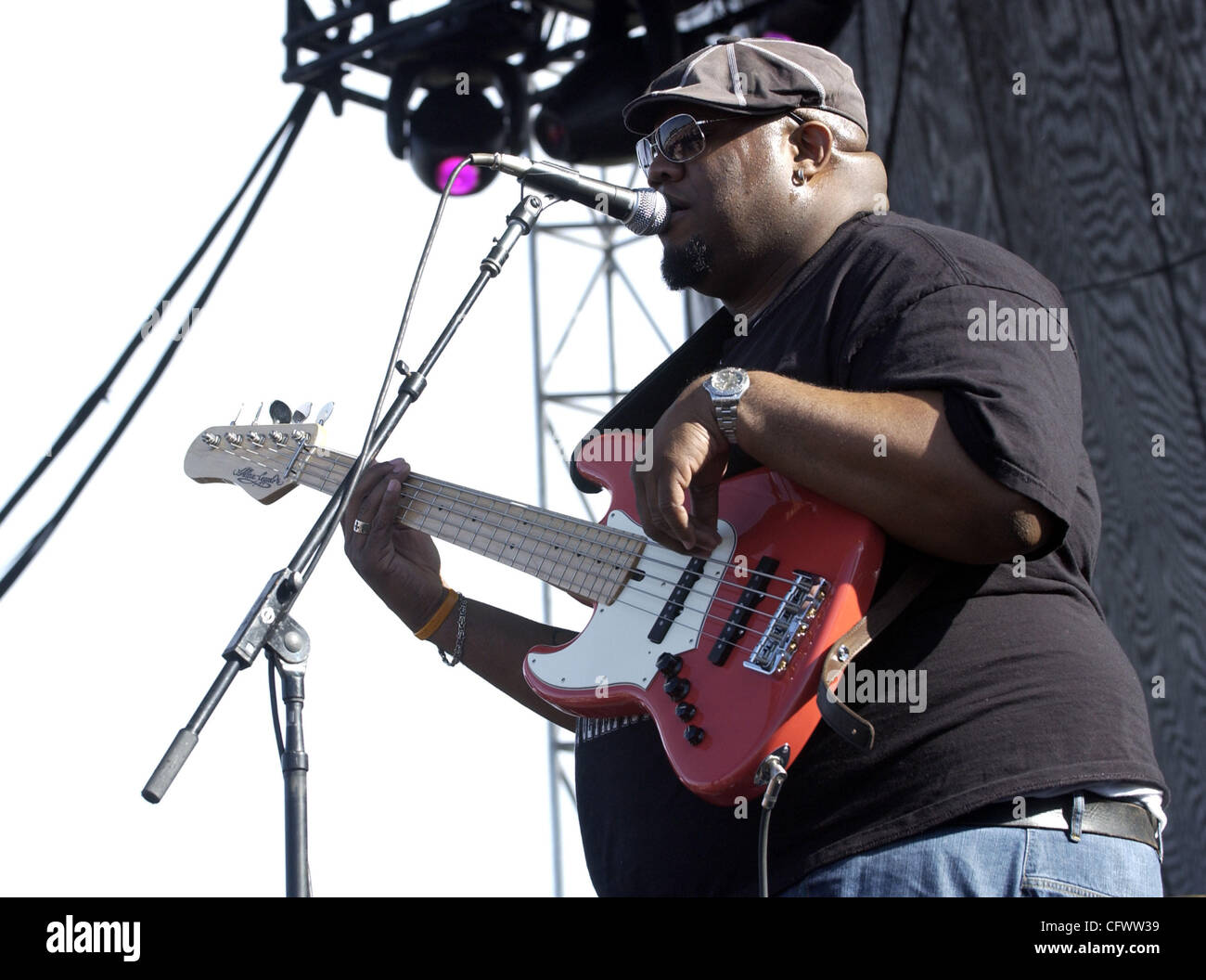 Mar. 9, 2007; Sunrise, FL., USA; Bass Guitarist CHRIS CHEW of the band ...