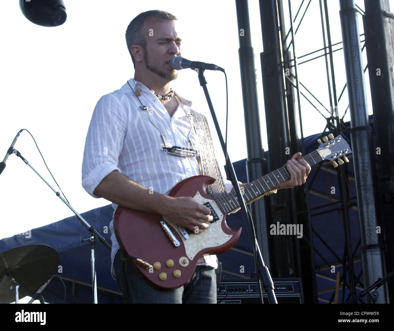 Mar. 10, 2007; Sunrise, FL., USA; Guitarist JJ GREY of the band JJ GREY ...