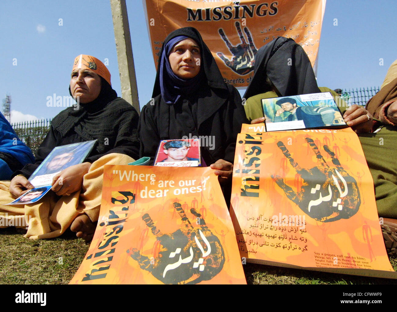 Association of all parents disappeared persons(APDP ) Hold Pictures of ...