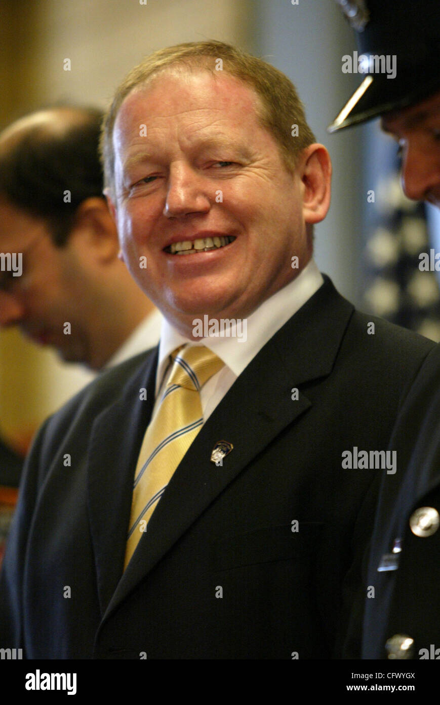 Master Irish Artisan Sean Egan (smiling) creates Waterford Crystal ...