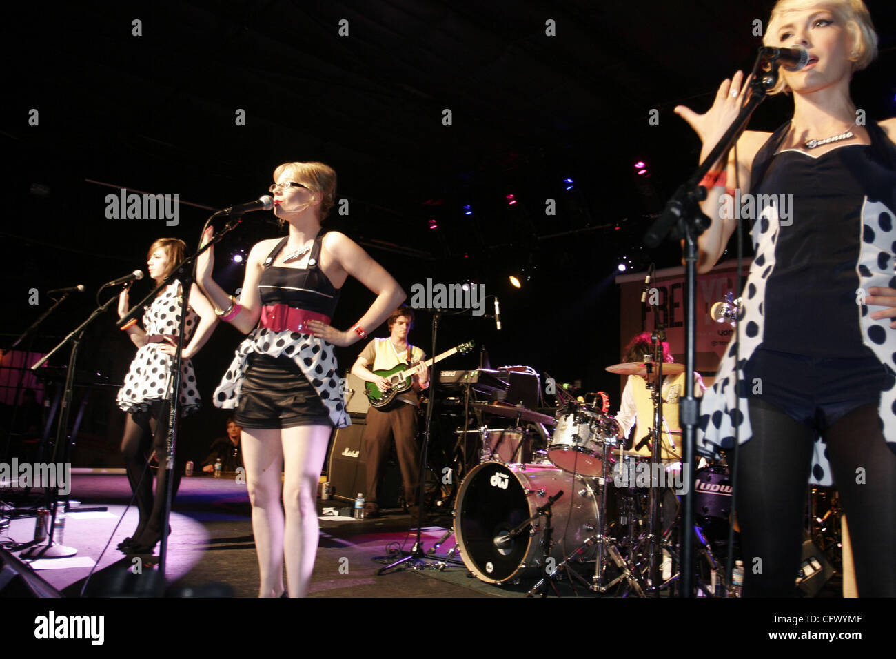 The Pipettes performing at The Blender Balcony during South by ...
