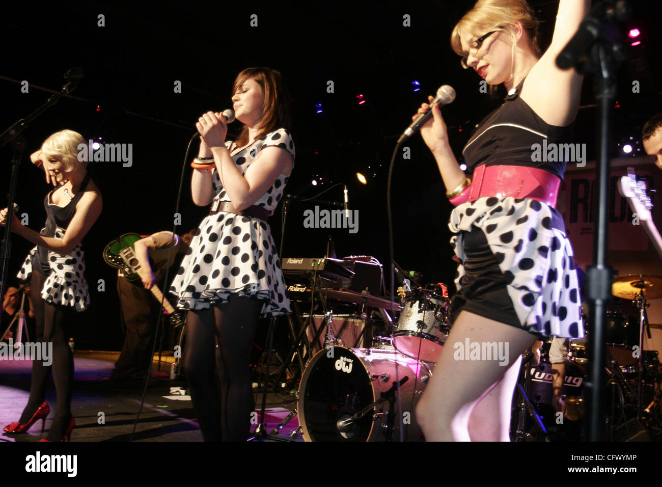 The Pipettes performing at The Blender Balcony during South by ...