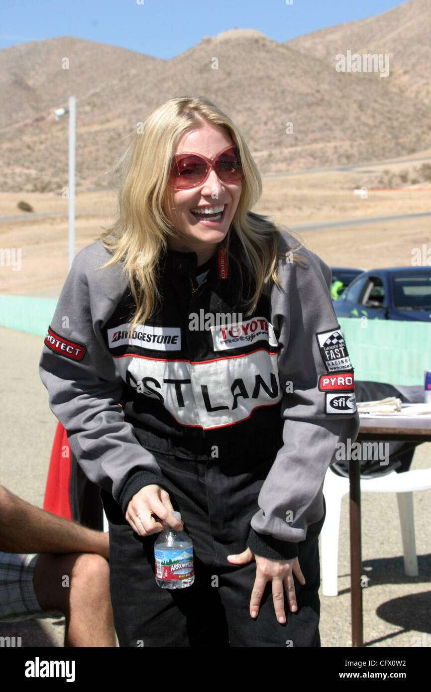 Mar 17, 2007; Rosamond, CA, USA; 2007 Emily Procter prepares for a ...