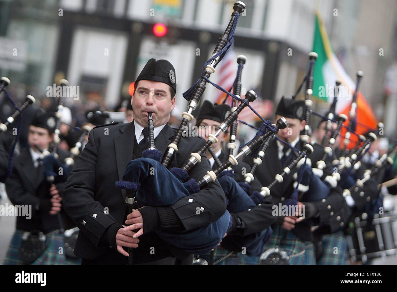 participants march along fifth avenue during the st. patrick's day ...