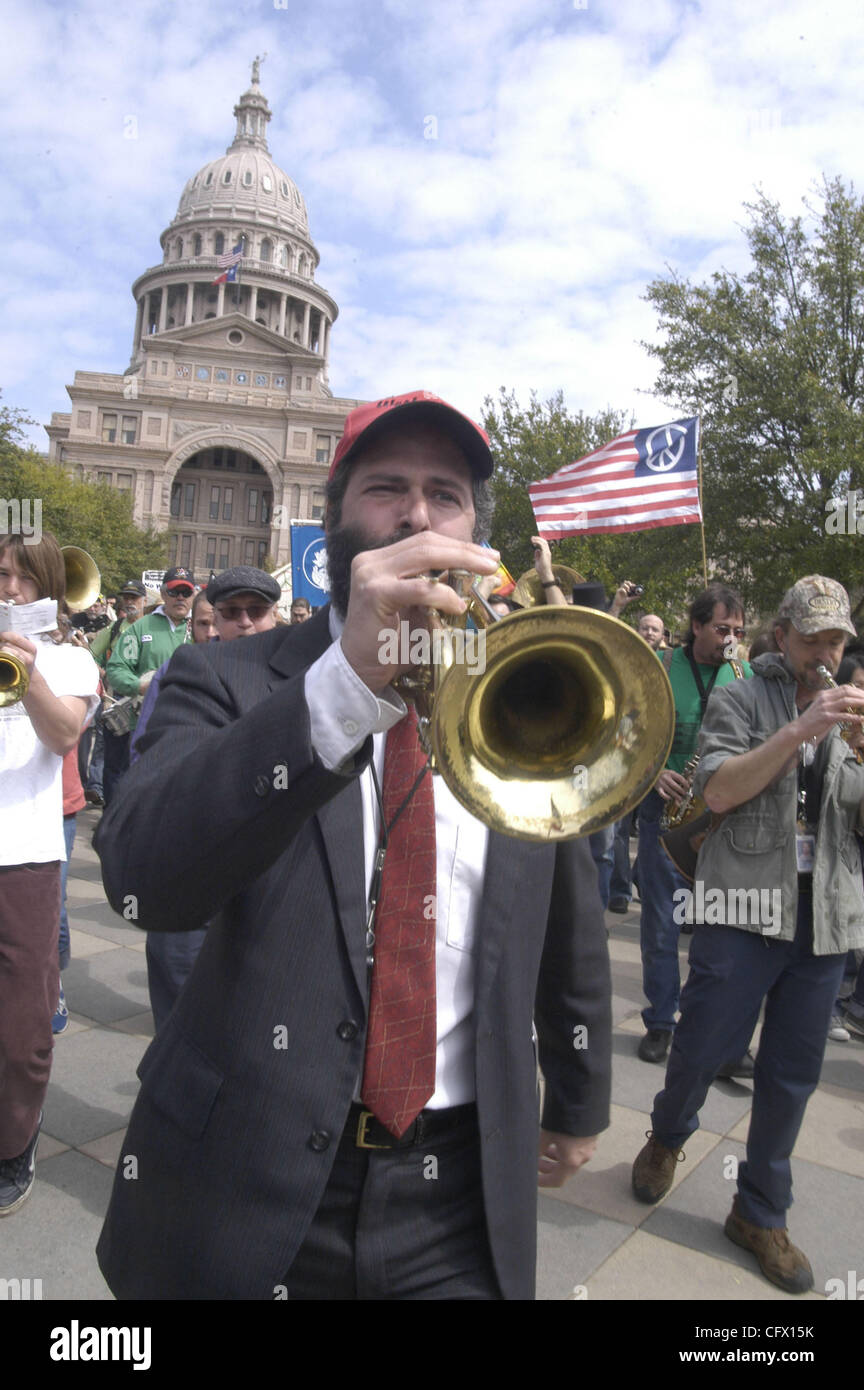 Mar 17, 2007 - Austin, TX, USA - Oliver Stech on trumpet leads the ...