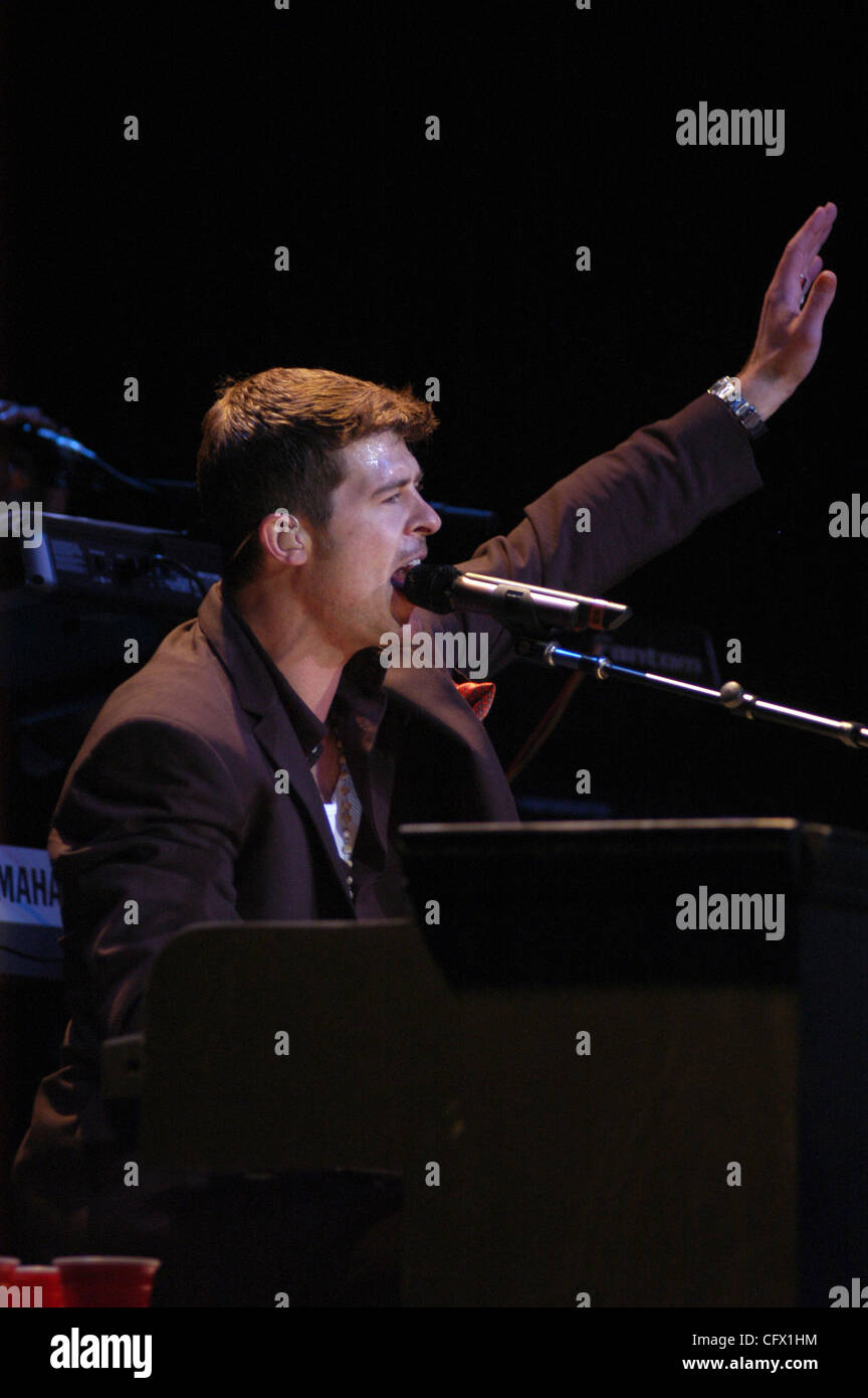 Robin Thicke during his opening set @ the Norva in Norfolk VA. March ...