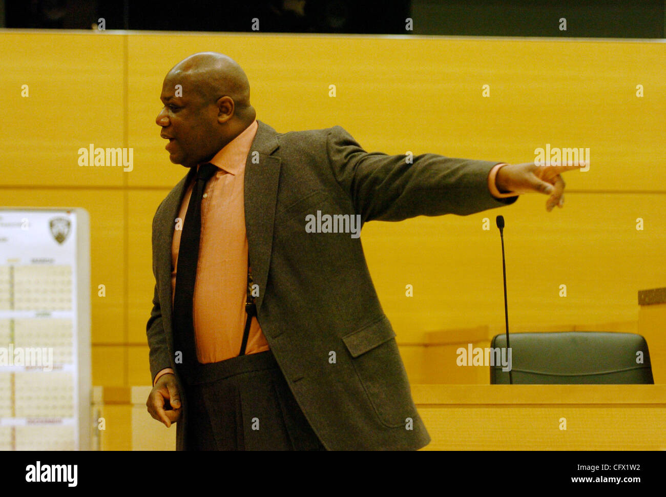 Assistant District Attorney Joseph Alexis makes his opening statement ...