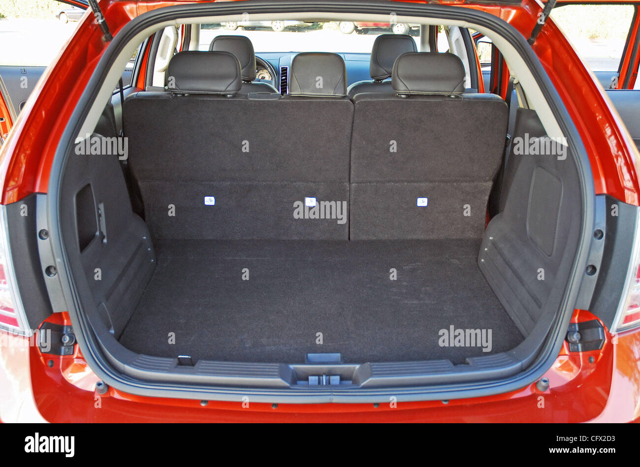 Rear Cargo Seats Up 2007 Ford Edge SEL AWD Stock Photo - Alamy