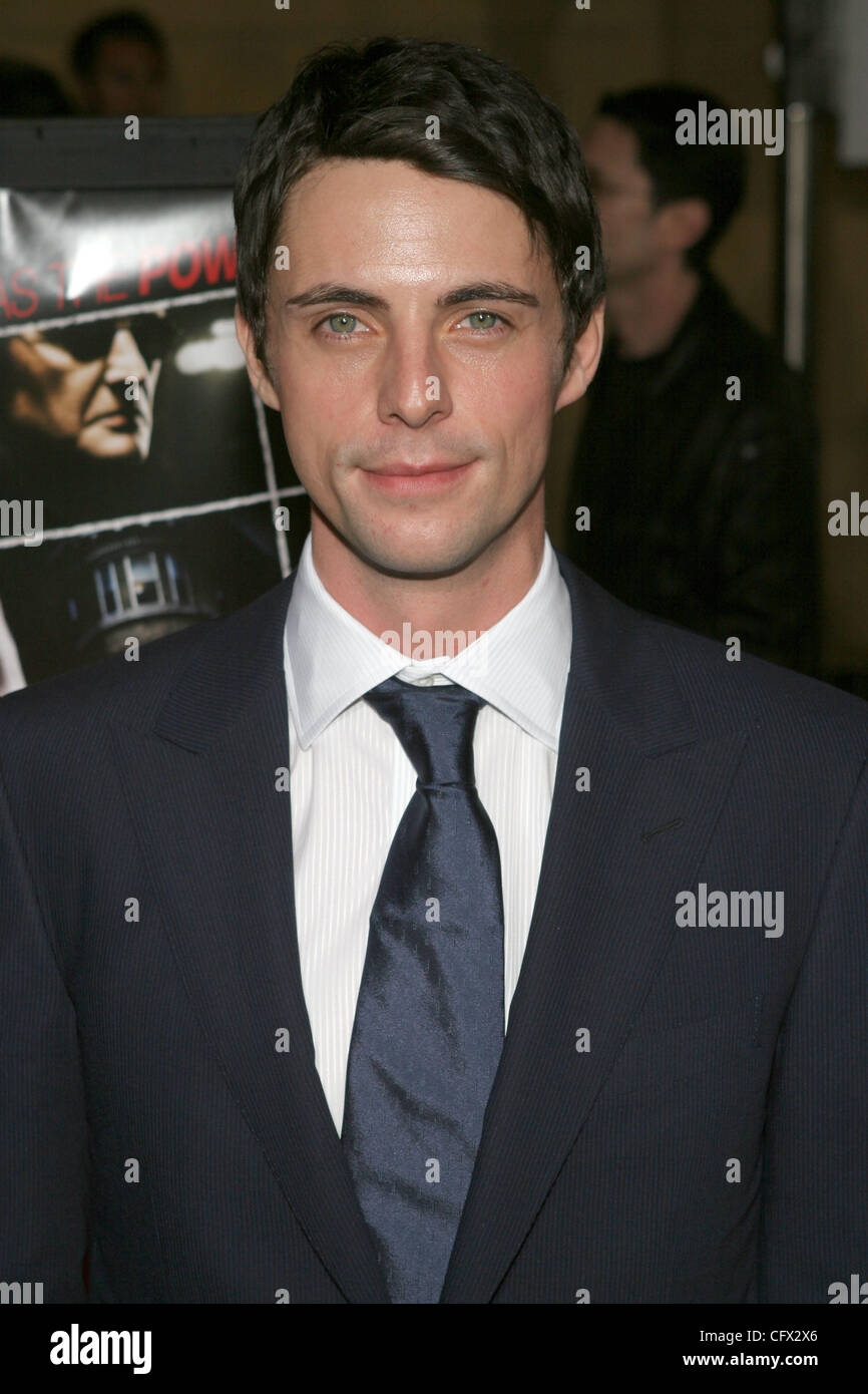 Mar 20, 2007 - Hollywood, CA, USA - Actor MATTHEW GOODE arrives at the ...