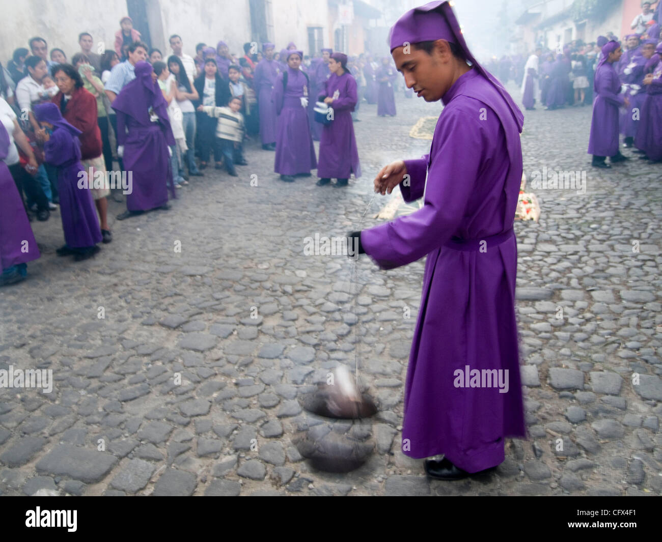 In observance of Lent in Antigua (La Antigua) Guatemala, the Catholic ...