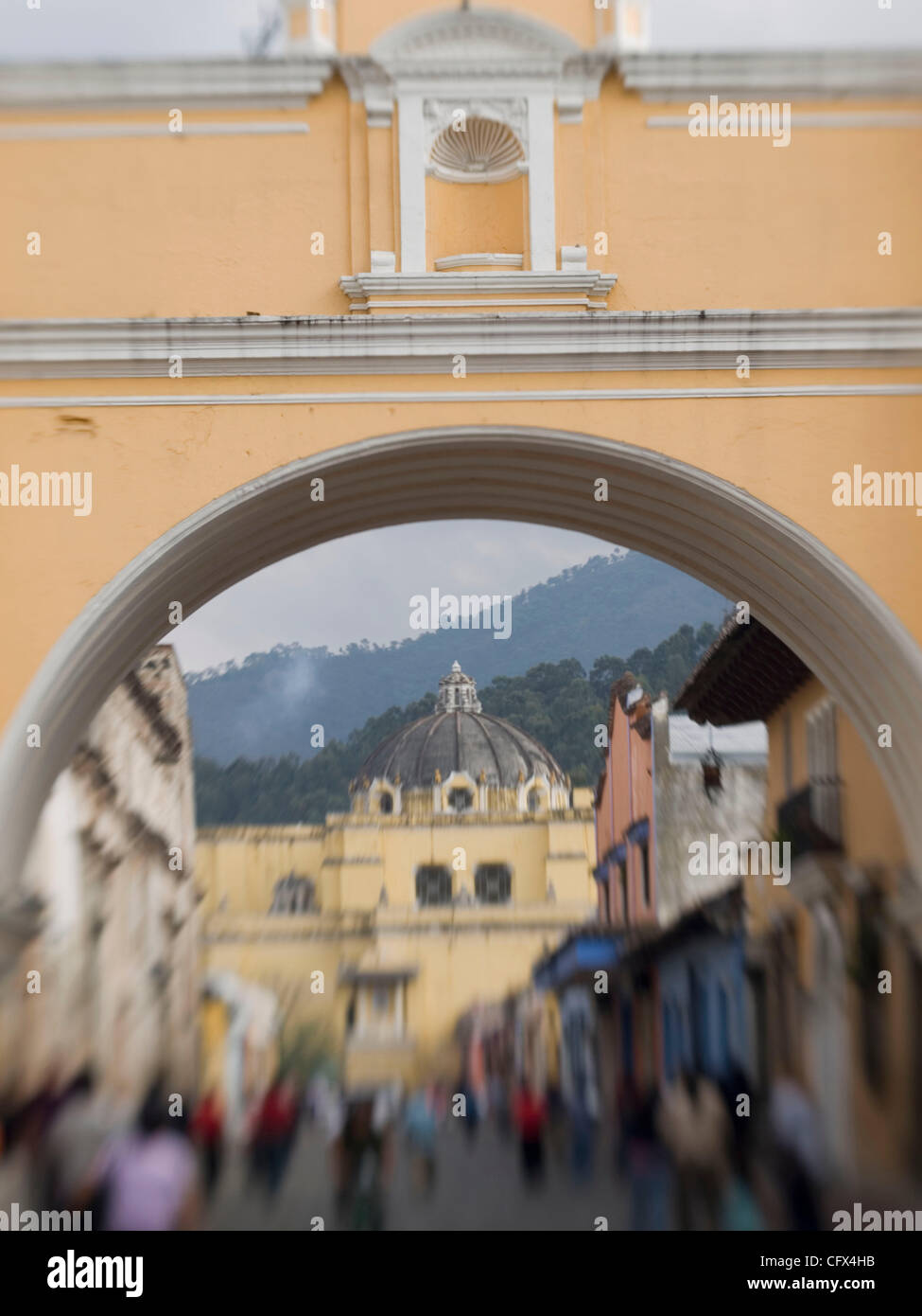 Antigua, Guatemala. Colonial Spanish building facade Stock Photo - Alamy
