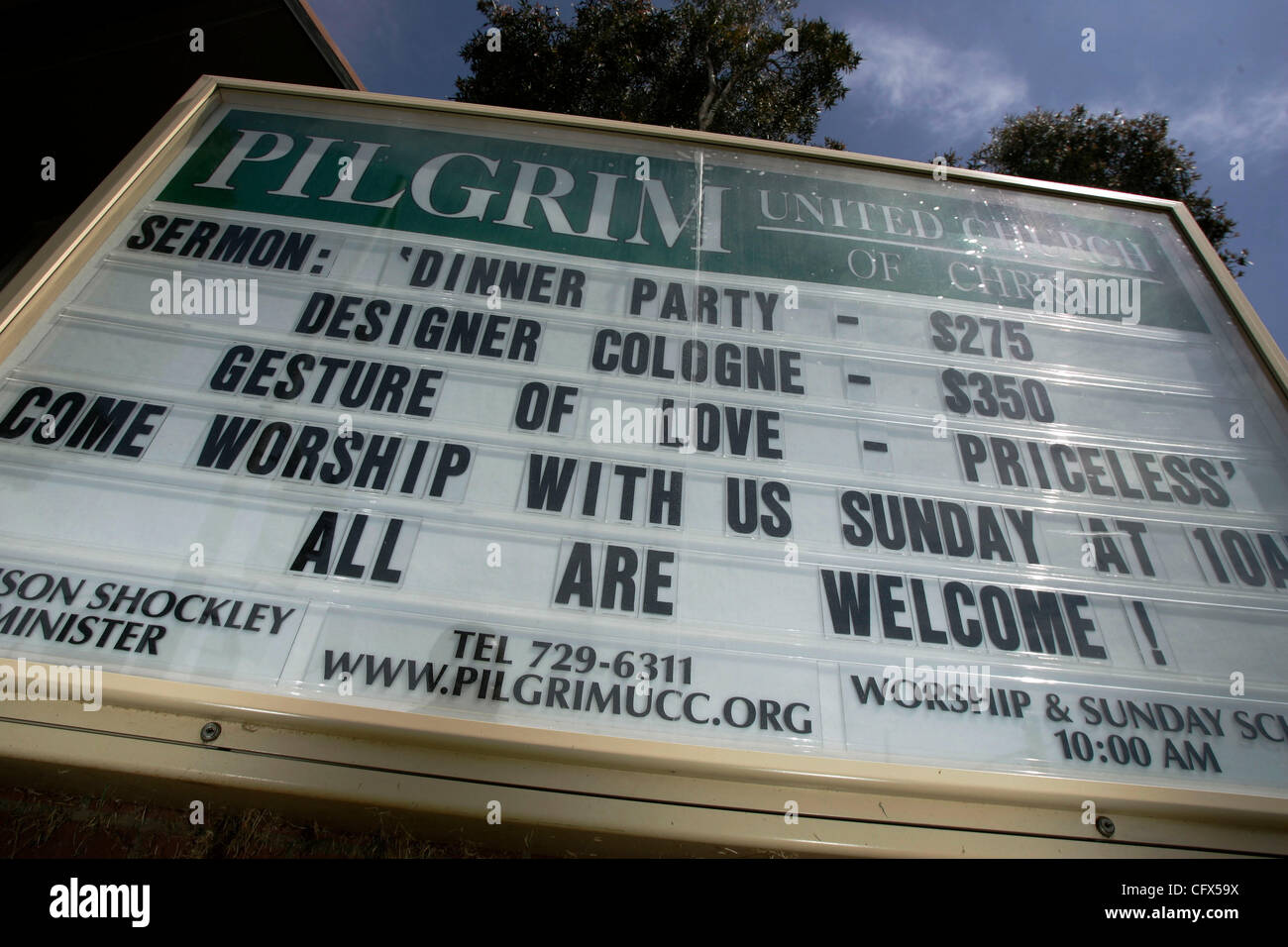 March 23rd, 2007, Carlsbad, California, USA. This is the sign outside ...