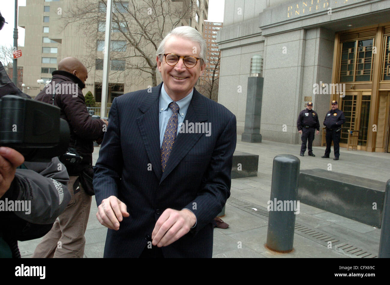 Former Ronald Reagan Budget Director David Stockman leaves Manhattan ...