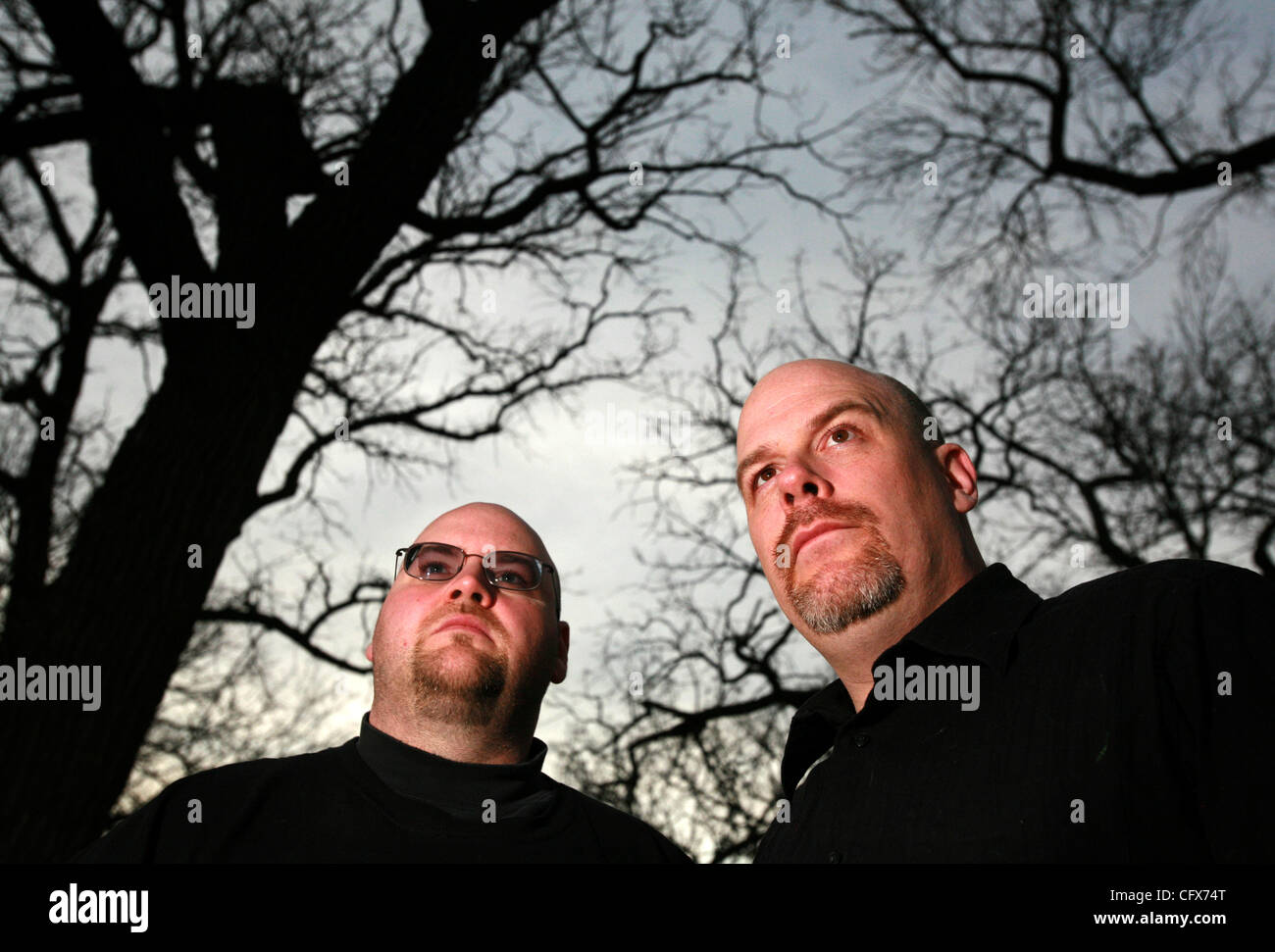 Dave Schrader and Tim Dennis of Darkness Radio in a portrait taken at ...