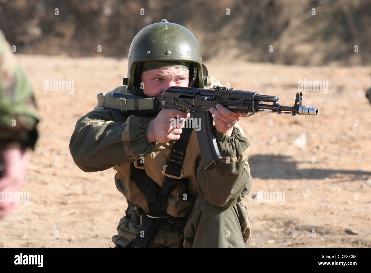 Combat training of russian Interior Ministry troops Stock Photo - Alamy