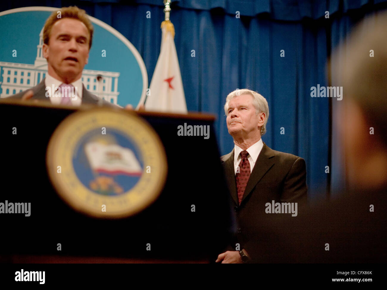 Governor Arnold Schwarzenegger introduces Dr. David Long as his new ...