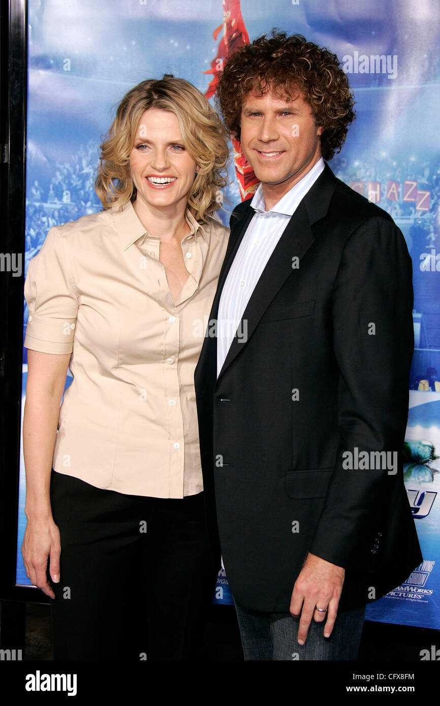 Mar 28, 2007; Hollywood, California, USA; Actor WILL FERRELL & WIFE ...