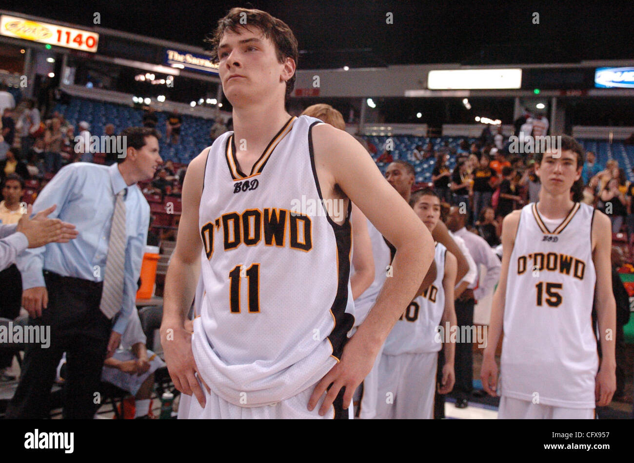 Bishop O'Dowd's Jon Bowler watches as Artesia celebrates after beating ...