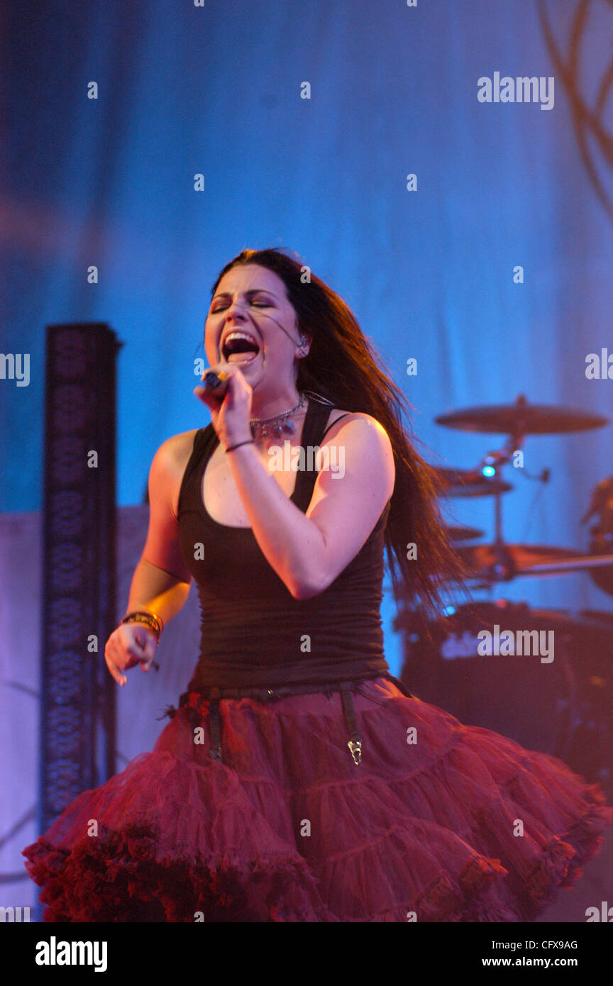 Grammy Award winner Evanescence performing live at the Ted Constant ...