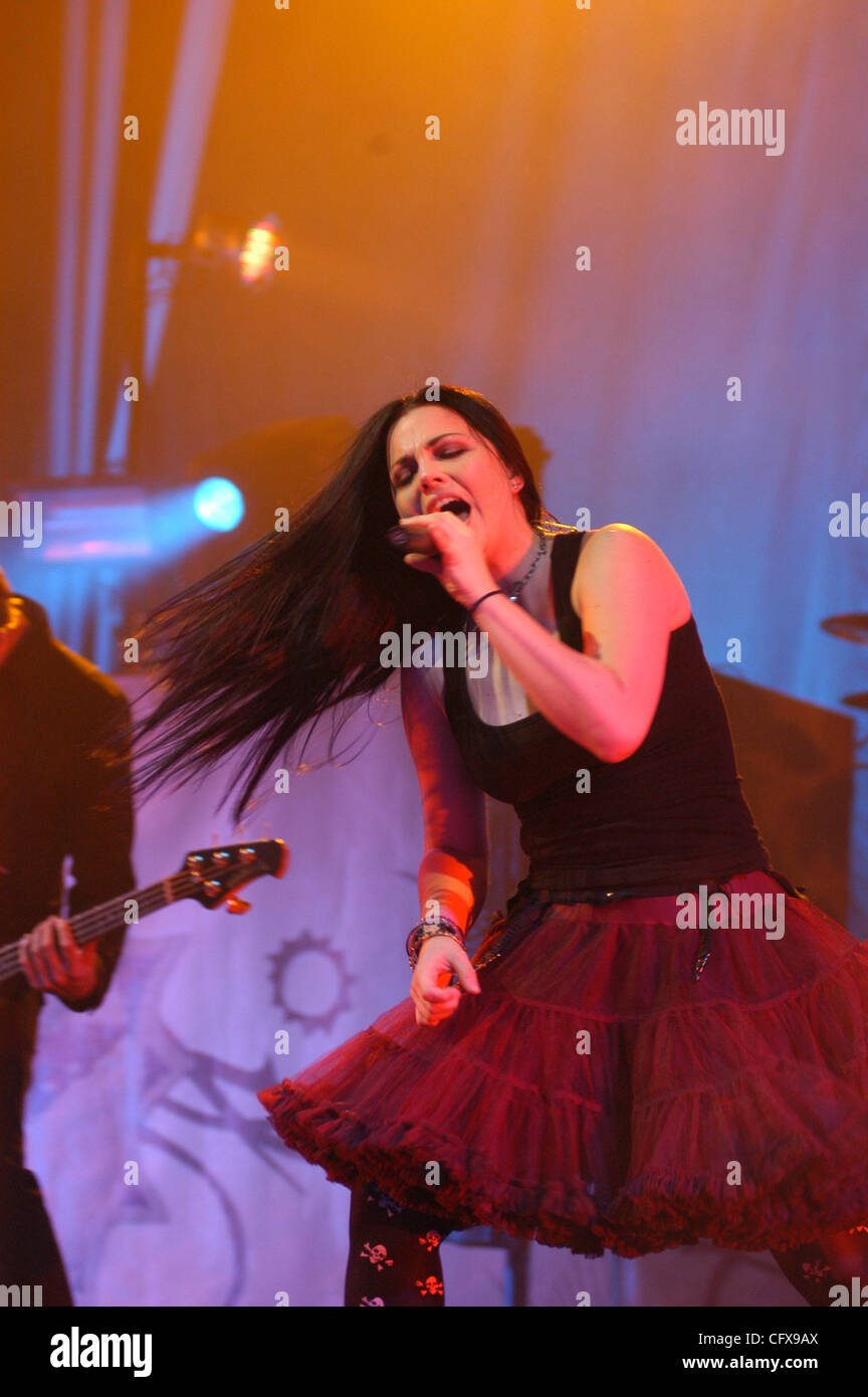 Grammy Award winner Evanescence performing live at the Ted Constant ...