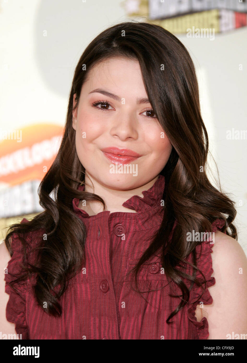Mar 31, 2007; Westwood, California, USA; Actress MIRANDA COSGROVE at ...
