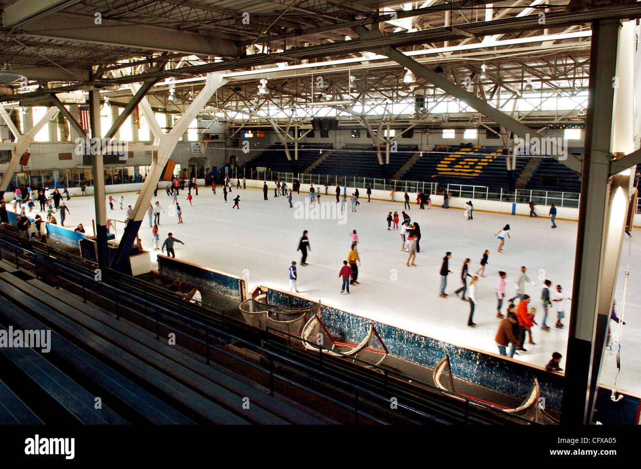 Visitors take one last skate around the rink of Iceland in Berkeley on ...