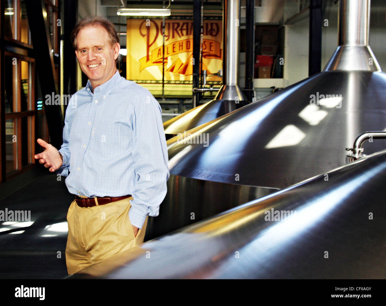 Scott Barnum, CEO of the Pyramid Ale House at the Berkeley, CA ...