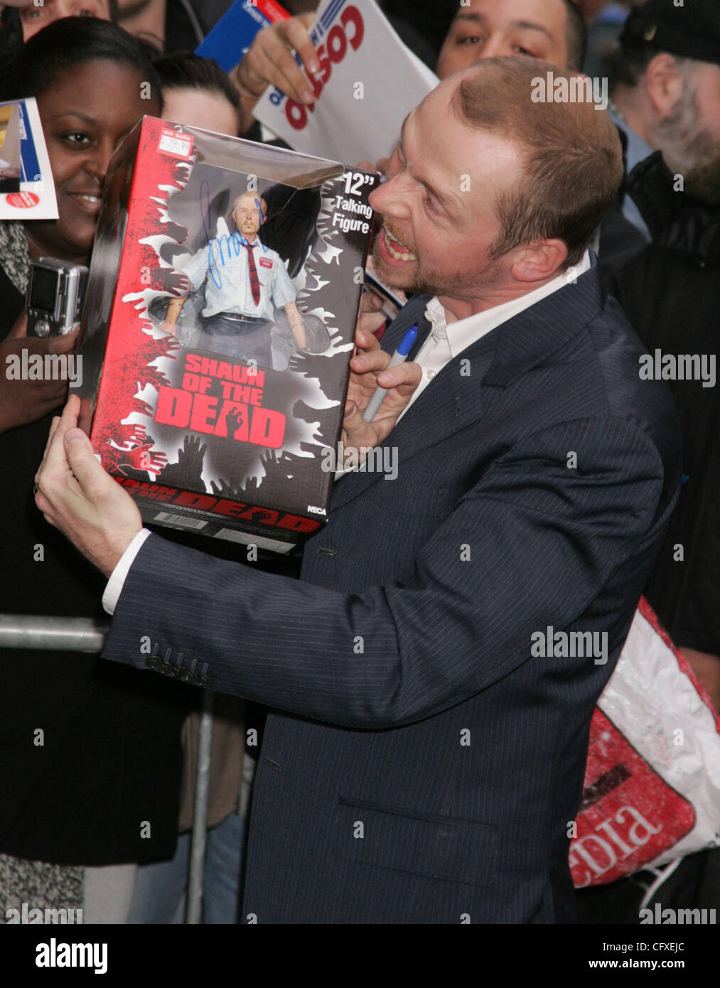 Apr 11 2007 New York Ny Usa Actor Simon Pegg At His Appearance On The Late Show With