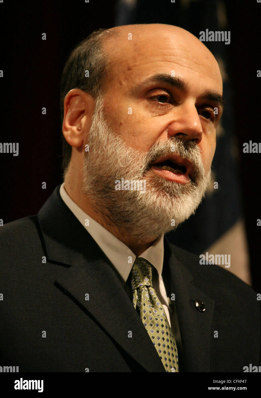 Apr 11, 2007 - New York, NY, USA - Federal Reserve Chairman BEN ...