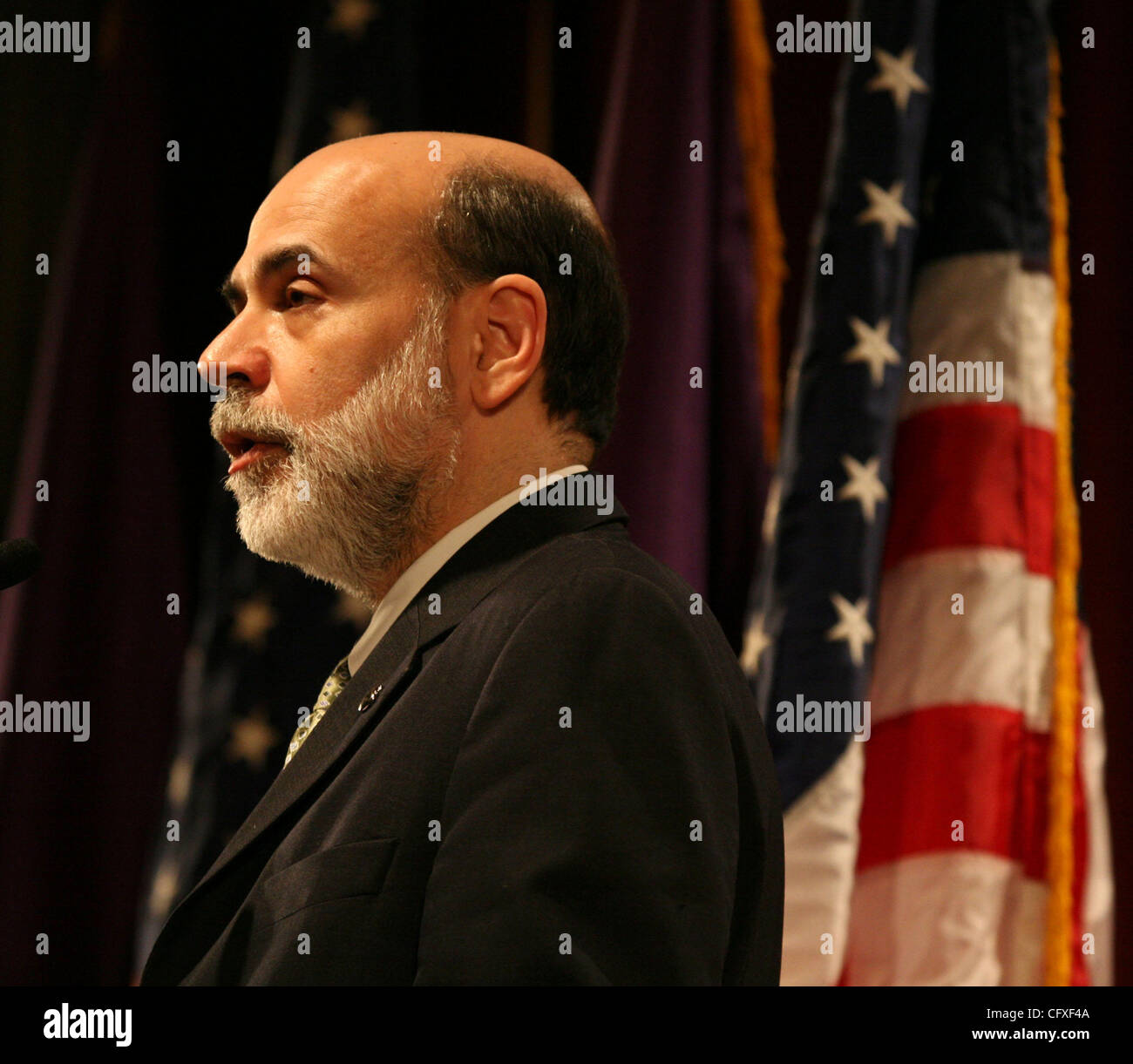Apr 11, 2007 - New York, NY, USA - Federal Reserve Chairman BEN ...