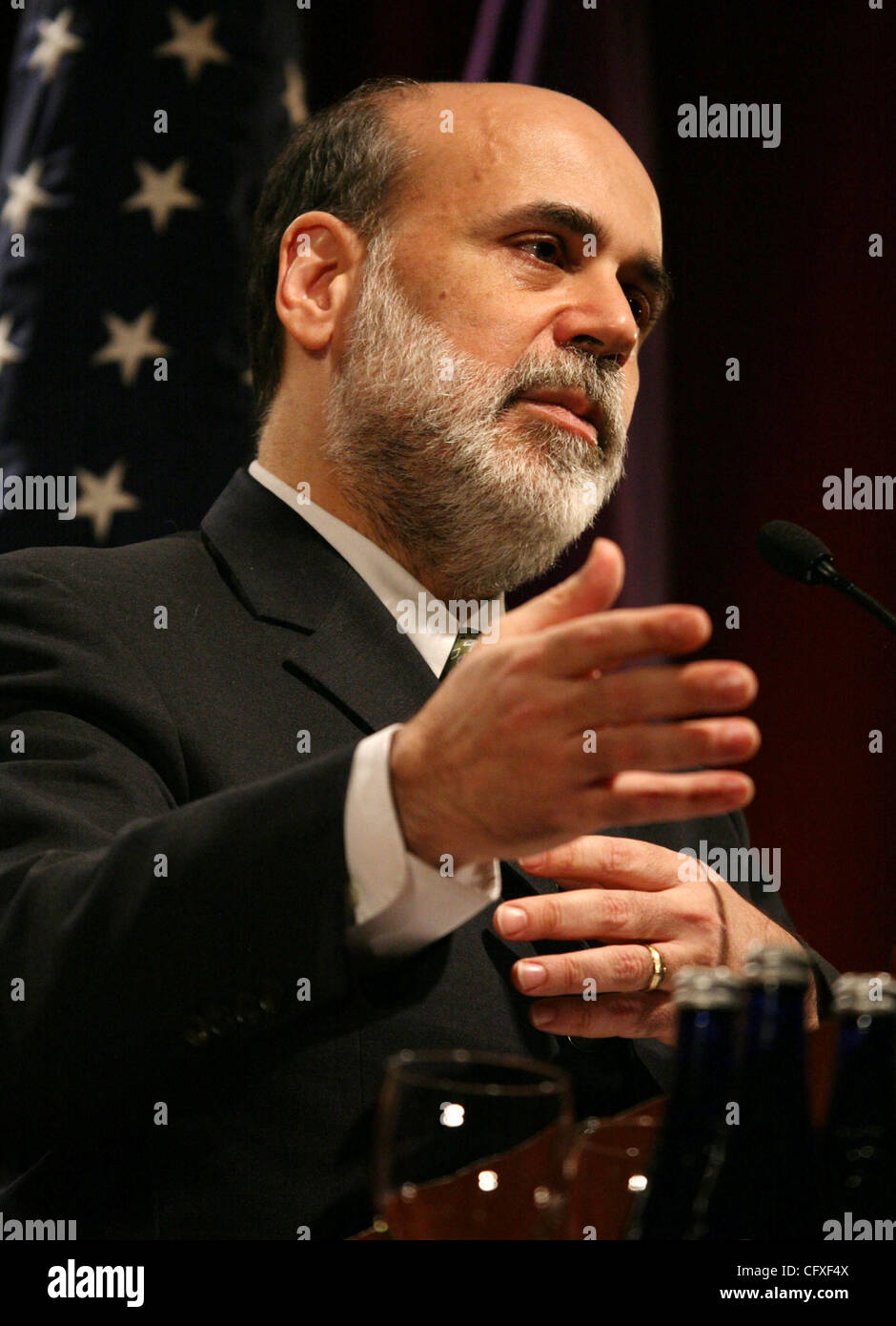 Apr 11, 2007 - New York, NY, USA - Federal Reserve Chairman BEN ...
