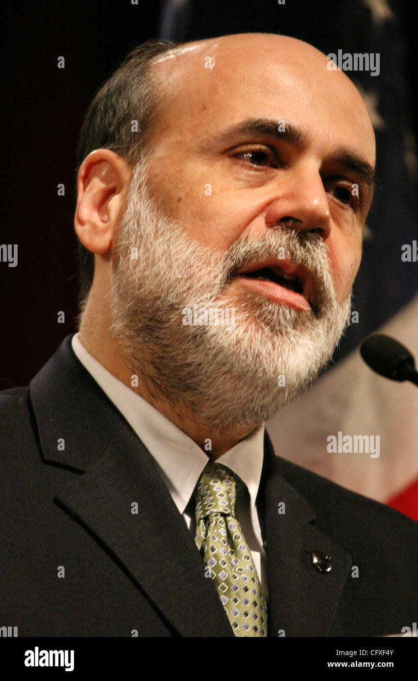 Apr 11, 2007 - New York, NY, USA - Federal Reserve Chairman BEN ...