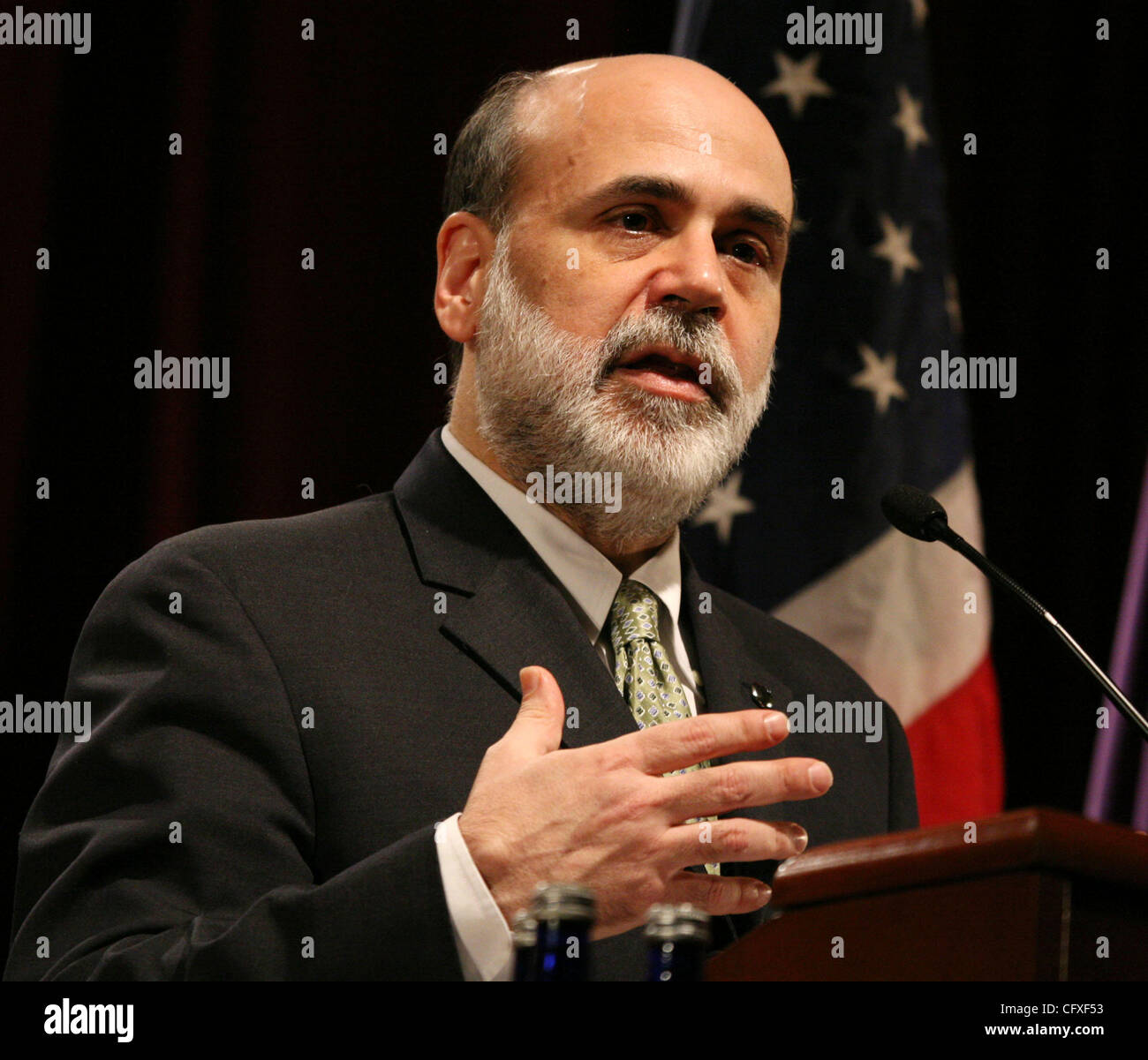 Apr 11, 2007 - New York, NY, USA - Federal Reserve Chairman BEN ...