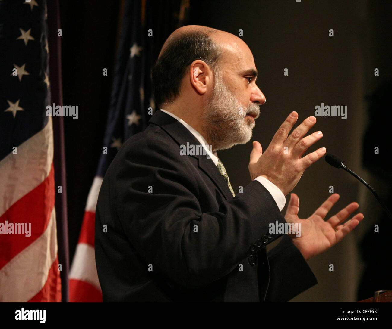 Apr 11, 2007 - New York, NY, USA - Federal Reserve Chairman BEN ...