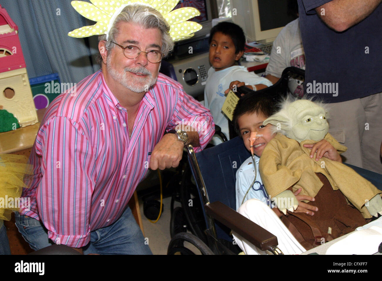 Apr 12, 2007; Long Beach, California, USA; GEORGE LUCAS visits with ...