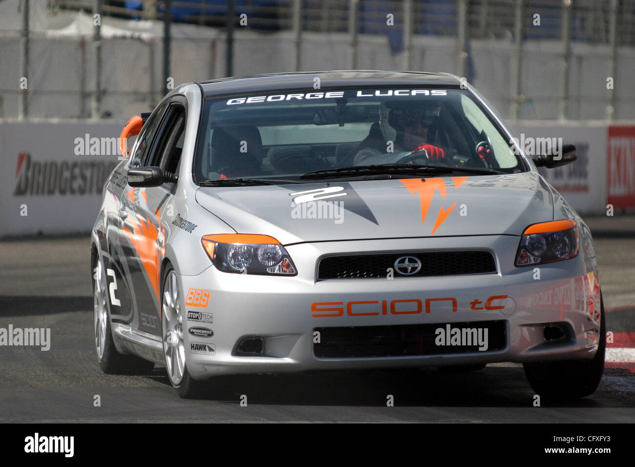 Apr 13, 2007; Long Beach, California, USA; GEORGE LUCAS hits the ...