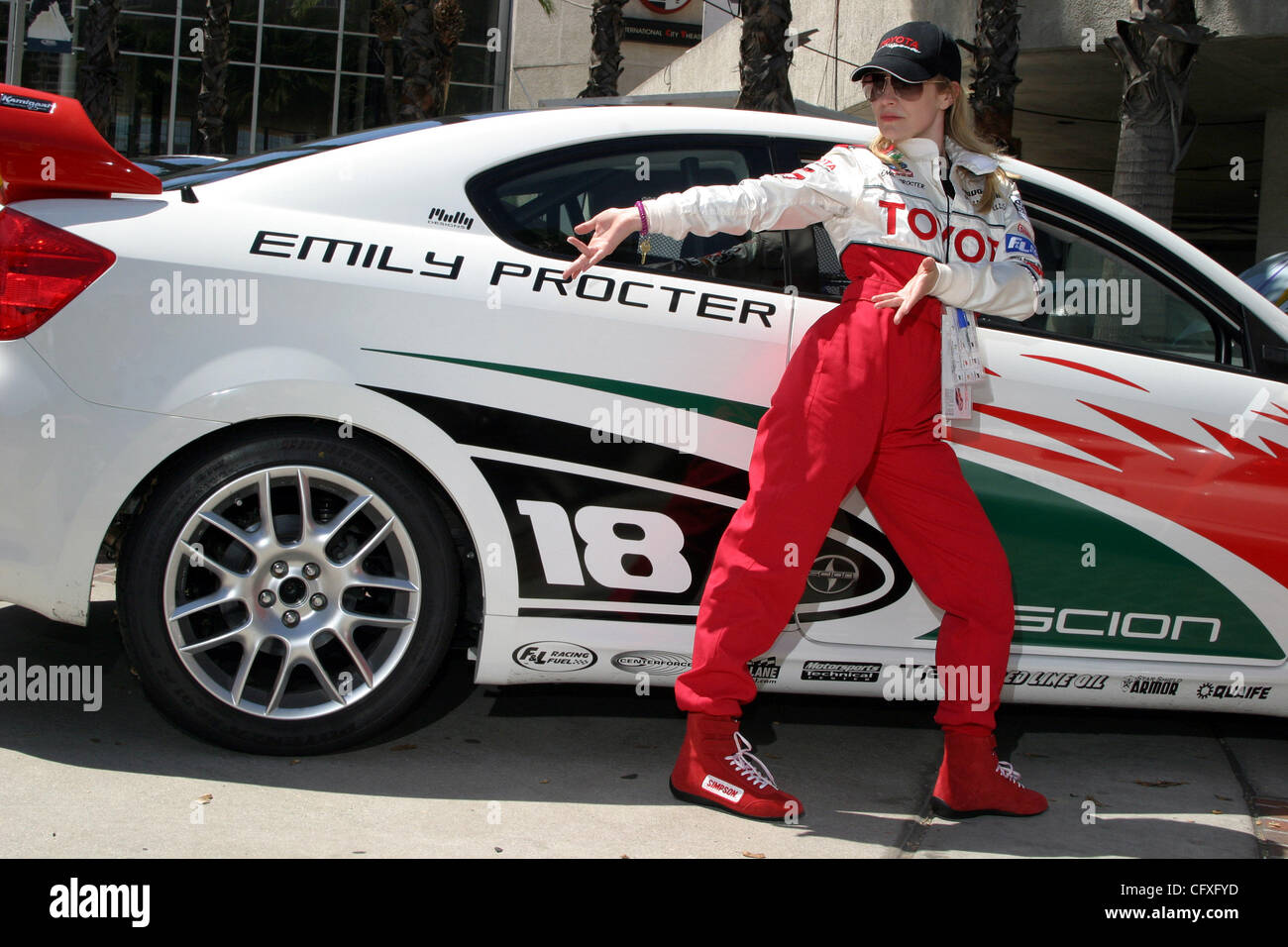 Apr 13, 2007; Long Beach, California, USA; EMILY PROCTER shows off her ...