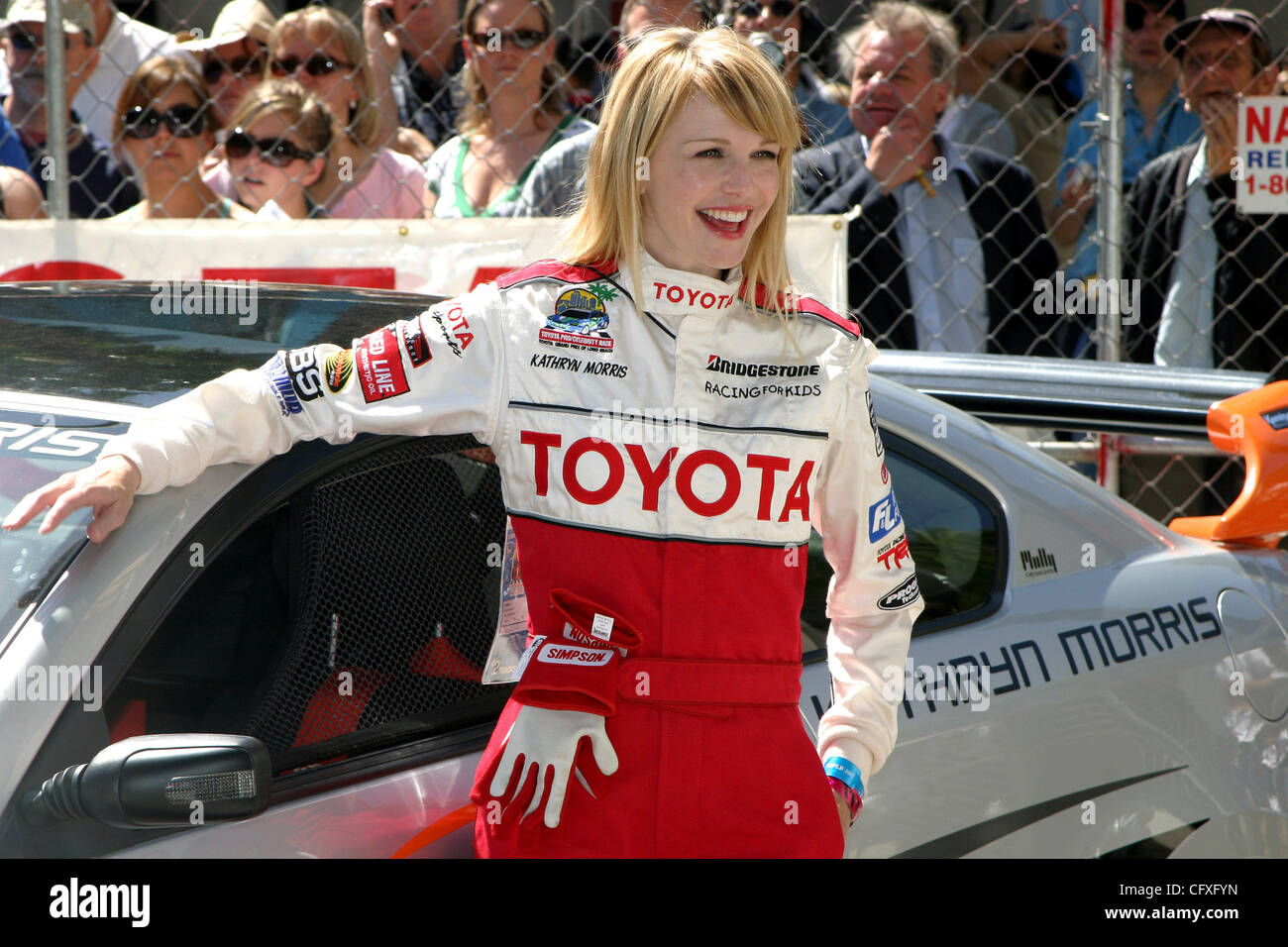 Apr 13, 2007; Long Beach, California, USA; KATHRYN MORRIS with her ...