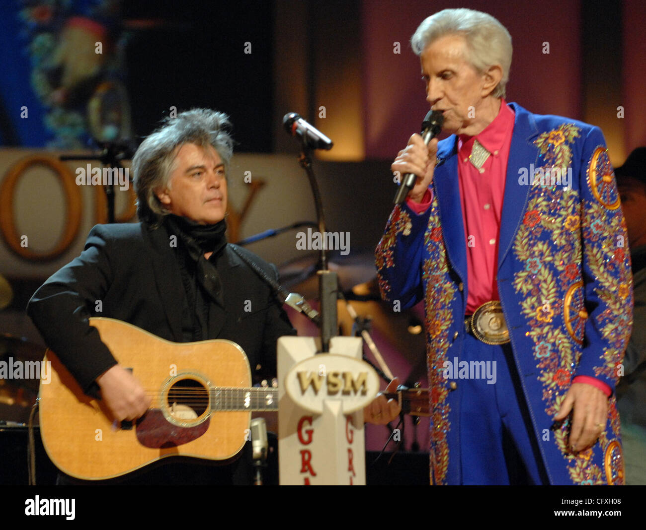 Apr. 14; 2007 Nashville, TN USA, Singer PORTER WAGONER and MARTY STUART ...