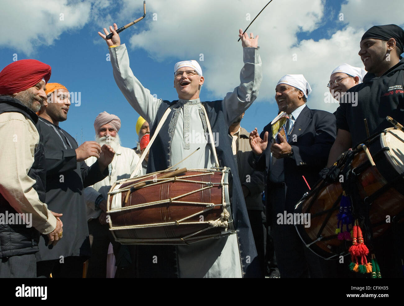 Vaisakhi festival drum hi-res stock photography and images - Alamy