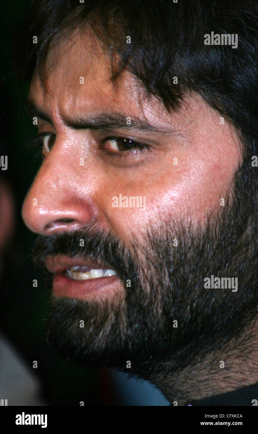 Mohammad Yasin Malik, chairman of Jammu Kashmir Liberation Front (JKLF ...