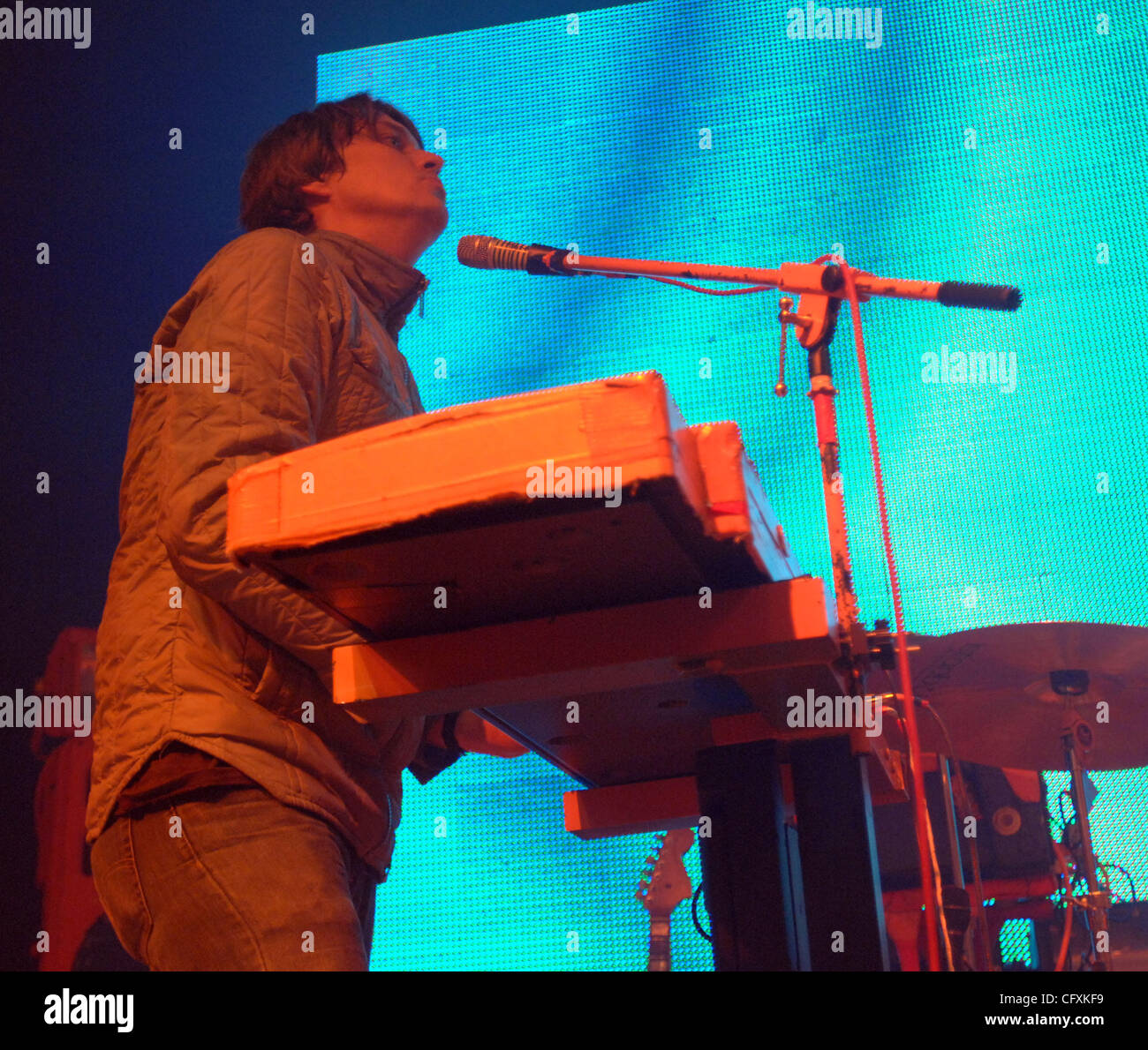 Apr. 18, 2007; Raleigh, NC USA; Guitarist STEVEN DROZD of the band THE ...