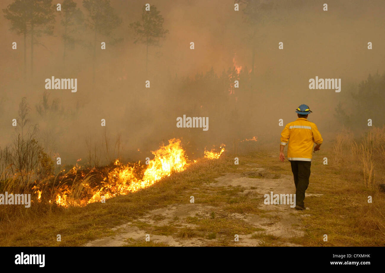 MANOR, GA - APRIL 20: Georgia Forestry Commission district ranger Jeff ...