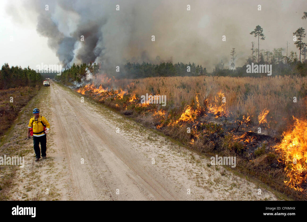 Backfire wildfire hi-res stock photography and images - Alamy